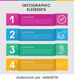 Modern Checkmark Infographic Template Infographic Design Stock Vector ...