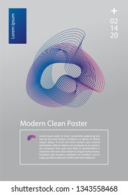 Modern Clean Poster Design Stock Vector (Royalty Free) 1343558468 ...