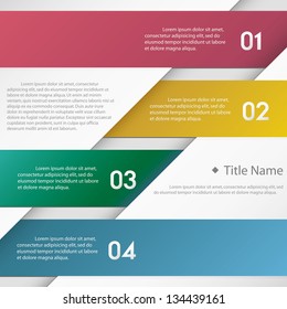 Four Parts Design Template Fully Editable Stock Vector (Royalty Free ...