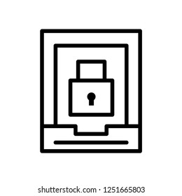 Modern Clear Vector Line Secret Document Stock Vector (Royalty Free ...