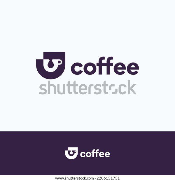 Modern Coffee Logo Concept Identity Restaurant Stock Vector (Royalty ...