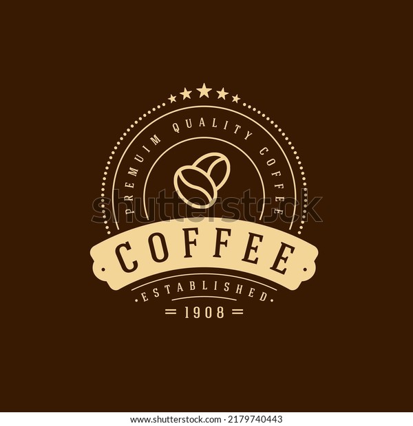 Modern Coffee Logo Design Vintage Style Stock Vector (Royalty Free ...