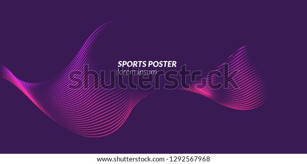 Modern Colored Poster Sports Vector Illustration: เวกเตอร์สต็อก (ปลอด ...