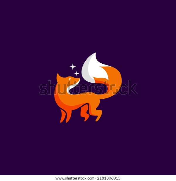 Modern Colorful Fox Logo Template Stock Vector (Royalty Free ...
