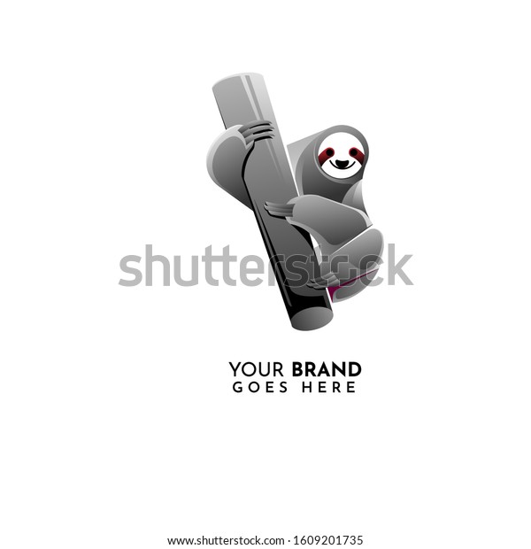Modern Colorful Slow Loris Logo Stock Vector (Royalty Free) 1609201735 ...