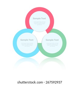 Modern Communication Technology Circle Origami Style: vector de stock ...