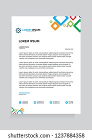 Modern Company Letterhead Stock Vector (Royalty Free) 1237884358 ...