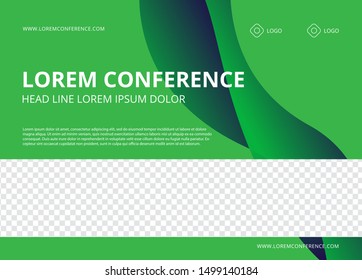 Modern Conference Background Flyer Layoutminimal Geometric Stock Vector ...