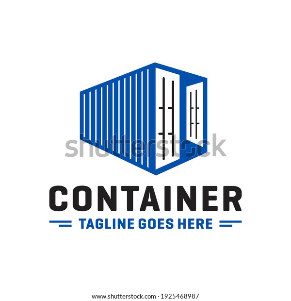 Modern Container Metal Box Logo Design Stock Vector (Royalty Free ...