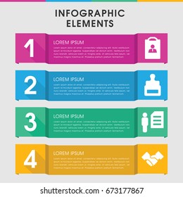 Modern Contract Infographic Template Infographic Design Stock Vector ...