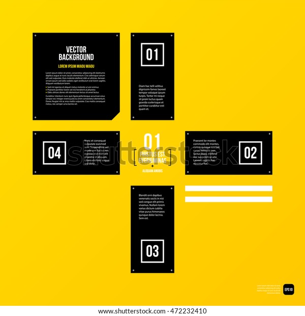 Modern Corporate Graphic Design Template Black Stock Vector (Royalty ...
