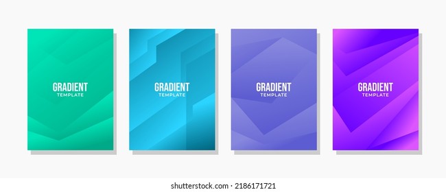Modern Covers Gradient Template Design Vector Stock Vector (Royalty ...