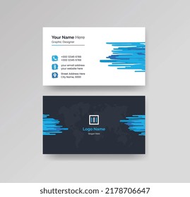 Modern Creative Clean Business Card Design Stock Vector (Royalty Free ...