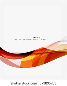 Yellow Orange Red Line Vector Background Stock Vector (Royalty Free ...
