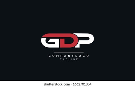 Modern Creative Gdp Logo Design Template Stock Vector (Royalty Free ...