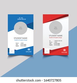Modern Creative Id Card Design Template Stock Vector (Royalty Free ...