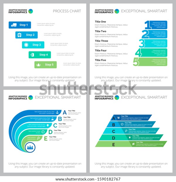 Modern Creative Infocharts Template Set Management Stock Vector ...
