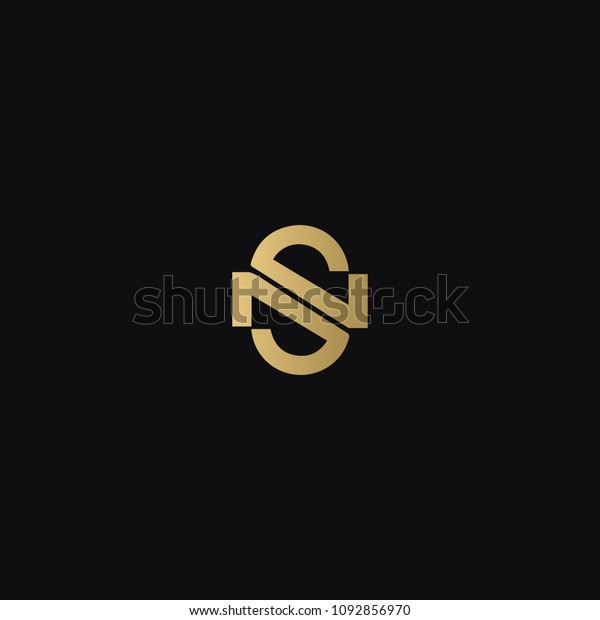 Modern Creative Unusual Elegant Ns Sn Stock Vector (Royalty Free ...