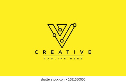 Modern Creative V Logo Design Template Stock Vector (Royalty Free ...