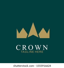 Modern Crown Logo Template Crown Icon Stock Vector (Royalty Free ...