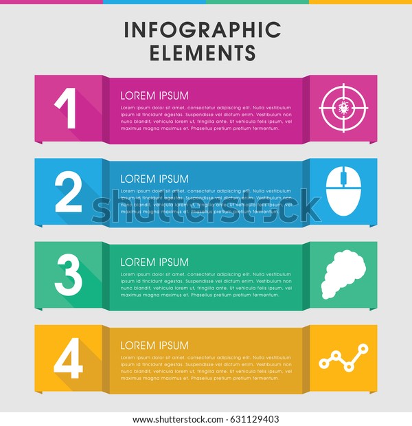 Modern Curve Infographic Template Infographic Design Stock Vector ...