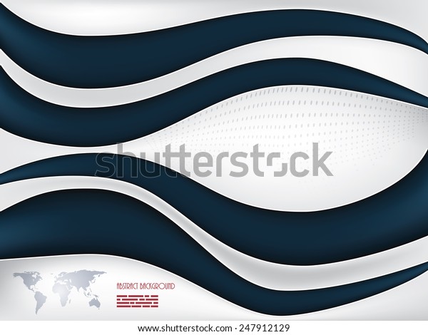 Modern Curvy Design Usable Banners Brochures Stock Vector (Royalty Free ...
