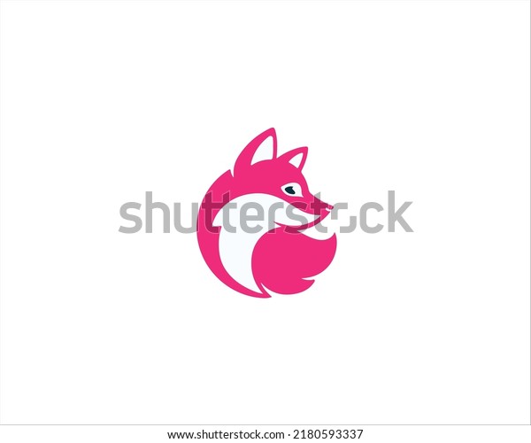 Modern Cute Fox Logo Design Stock Vector (Royalty Free) 2180593337 ...