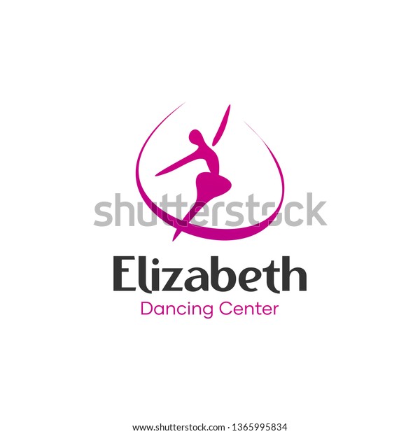 Modern Dancing Club Dancer Ballet Logo Stock Vector (Royalty Free ...