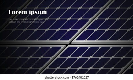 Modern Dark Solar Cell Background Full Stock Vector (Royalty Free ...