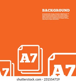 Modern Design Background Paper Size A7 Stock Vector (Royalty Free ...