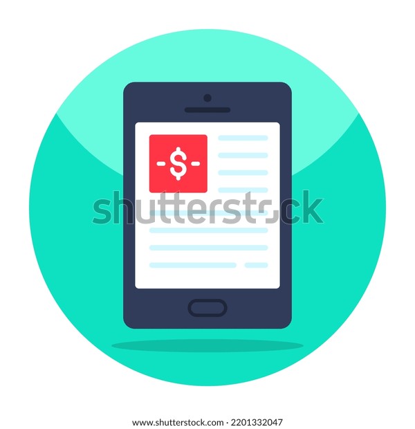Modern Design Icon Mobile Banking Stock Vector (Royalty Free ...