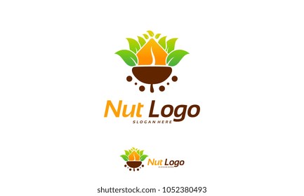 Modern Designs Nut Logo Template Vector Stock Vector (Royalty Free ...