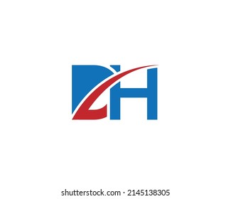 Modern Dh Logo Design Creative Vector Stock Vector (Royalty Free ...