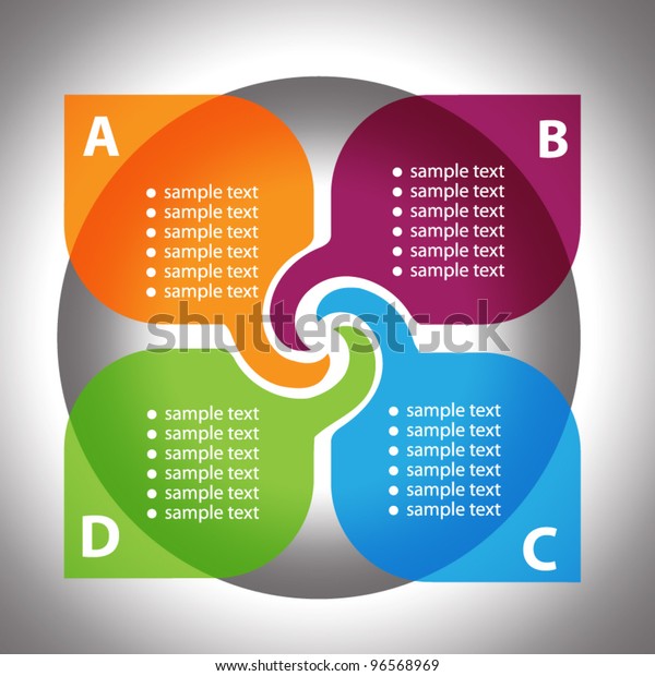 Modern Diagram Template Business Stock Vector (Royalty Free) 96568969 ...
