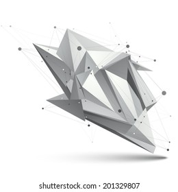 Spatial Vector Monochrome Digital Eps8 Backdrop Stock Vector (Royalty ...