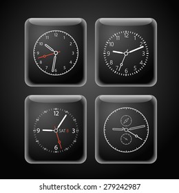 Modern Digital Watch Dials Template Stock Vector (Royalty Free ...