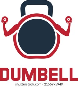 Modern Dumbbell Logo Design Template Vectore Stock Vector (Royalty Free ...
