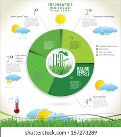 Modern Ecology Design Layout Stock Vector (Royalty Free) 157273289 ...