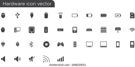 Modern Electric Hardware Icons Vector Stock Vector (Royalty Free ...