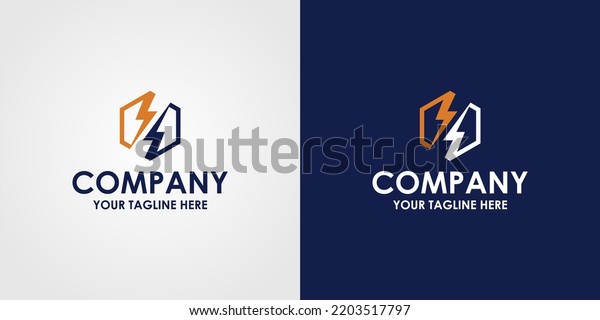 Modern Electric Logo Easy Use Any Stock Vector (Royalty Free ...