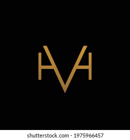 Modern Elegant Hvh Letter Initials Logo Stock Vector (Royalty Free ...