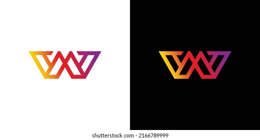 Modern Elegant Wm Initials Logo Design Stock Vector (Royalty Free ...