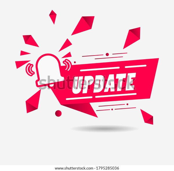 Modern Elemt Update Website Poster Banner Stock Vector (Royalty Free ...