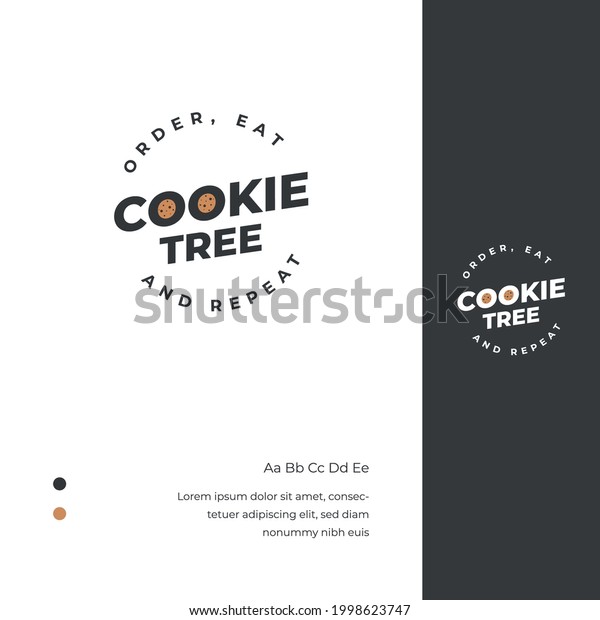 Modern Emblem Cookie Bakery Logo Design Stock Vector (Royalty Free ...