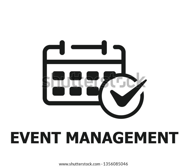 Modern Event Management Icon Vector Stock Vector (Royalty Free ...