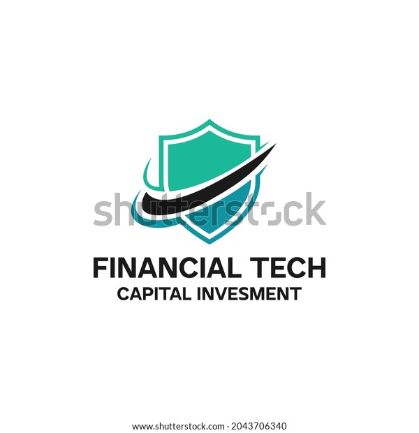 Modern Financial Technolgy Logo Design Your Stock Vector (Royalty Free ...