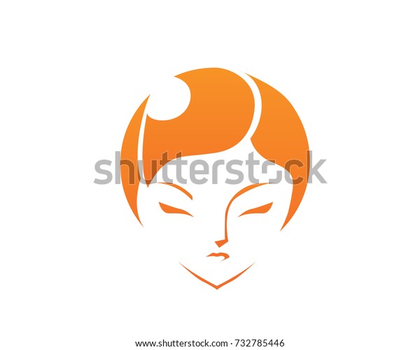 Modern Flaming Human Face Logo Illustration: เวกเตอร์สต็อก (ปลอดค่า ...