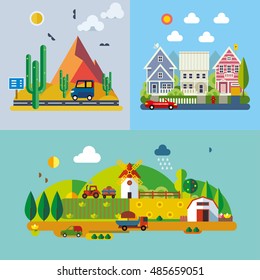 Vector Illustration Simple Minimal Geometric Flat Stock Vector (Royalty ...