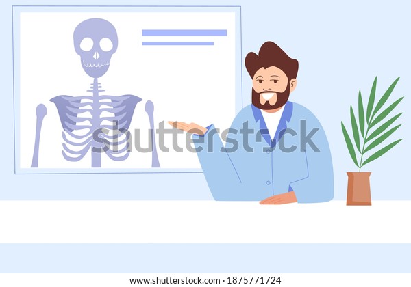 Modern Flat Design Indian Doctor His Stock Vector (Royalty Free ...