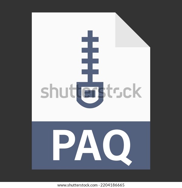 Modern Flat Design Paq Archive File Stock Vector (Royalty Free ...